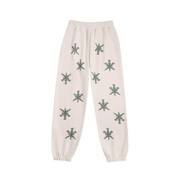 ZOZO問い合わせ番号:85971321ショップ:SUPPLIER，サプライヤーブランド:UNKNOWN LONDON，アンノウン・ロンドン商品名:スウェットパンツ｜Cream ＆ Green Dagger Rhinestone Jogge...