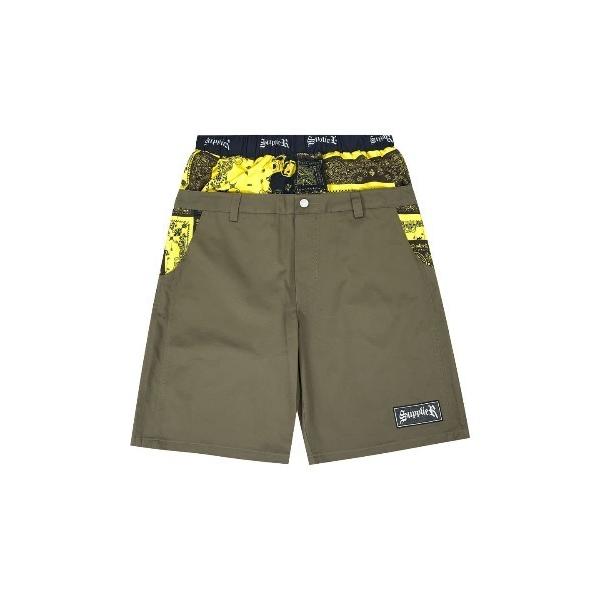 『タイムセール実施中』ZOZO問い合わせ番号:85971342ショップ:SUPPLIER，サプライヤーブランド:SUPPLIER，サプライヤー商品名:DOUBLE LAYER BANDANA CARGO SHORTS｜SUPPLIER｜公式...