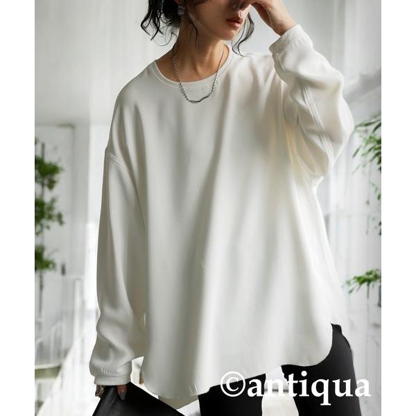 ZOZO問い合わせ番号:85972221ショップ:antiqua，アンティカブランド:antiqua，アンティカ商品名:帯電防止プルオーバーカテゴリ:トップス>Tシャツ/カットソーブランド品番:PN-00489素材:ポリエステル100...