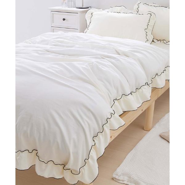 『タイムセール実施中』ZOZO問い合わせ番号:85972350ショップ:iellio，イエリオブランド:iellio，イエリオ商品名:フリル パイピング ベッドカバー シーツ 寝具 3点セット / シングルカテゴリ:インテリア>寝具ブ...