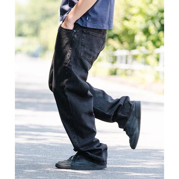 『タイムセール実施中』ZOZO問い合わせ番号:86004823ショップ:Levi's，リーバイスブランド:Levi's，リーバイス商品名:Levi's/リーバイス 555 リラックスストレート ブラック WELCOME TO THE ROD...