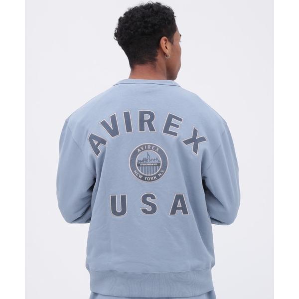 『セール実施中』ZOZO問い合わせ番号:86005871ショップ:AVIREX，アヴィレックスブランド:AVIREX，アヴィレックス商品名:VARSITY LOGO CREWNECK SWEAT NYC / バーシティ ロゴ クルーネック ...