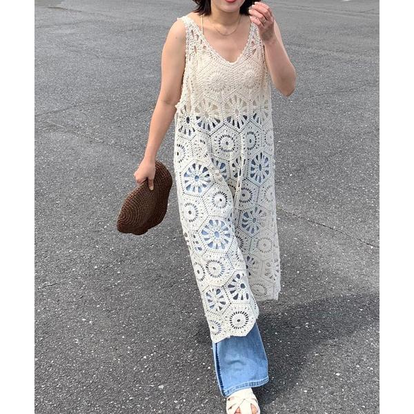 『タイムセール実施中』ZOZO問い合わせ番号:86006427ショップ:Crisp，クリスプブランド:CRB，シーアールビー商品名:クロシェ編ノースリロングワンピースカテゴリ:ワンピース/ドレス>ワンピースブランド品番:CS80167...