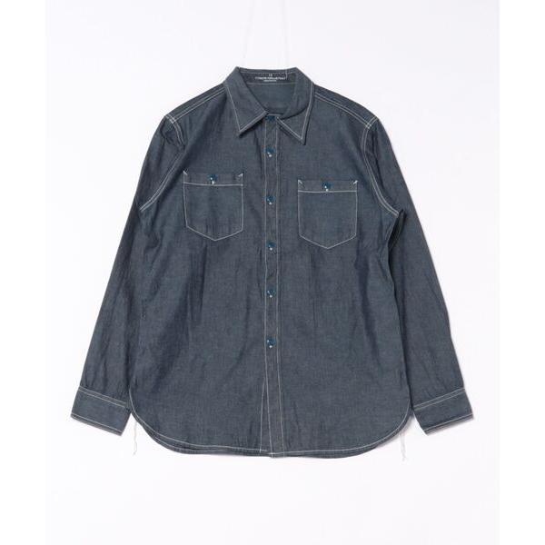 ZOZO問い合わせ番号:86006546ショップ:Parks TOKYO，パークストウキョウブランド:HOUSTON，ヒューストン商品名:【HOUSTON】USA COTTON CHAMBRAY SHIRT(U.S.N.)カテゴリ:トップス...