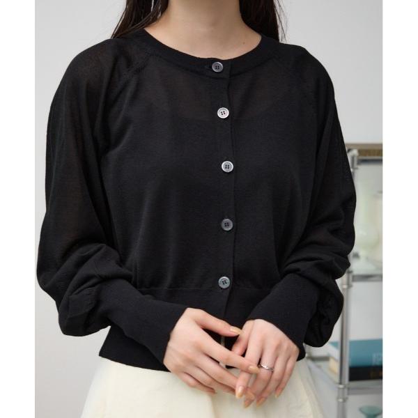 『セール実施中』ZOZO問い合わせ番号:86006700ショップ:AZUL BY MOUSSY，アズールバイマウジーブランド:AZUL BY MOUSSY，アズールバイマウジー商品名:シアーニットカーディガンカテゴリ:トップス>カーデ...