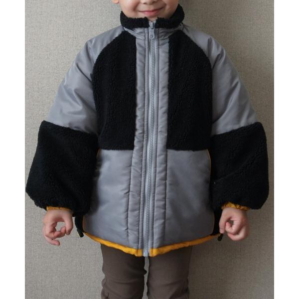 『タイムセール実施中』ZOZO問い合わせ番号:86007578ショップ:MAKE YOUR DAY，メイクユアデイブランド:MAKE YOUR DAY，メイクユアデイ商品名:ボアナイロン切替ジャケット■80〜140cmカテゴリ:ジャケット/...
