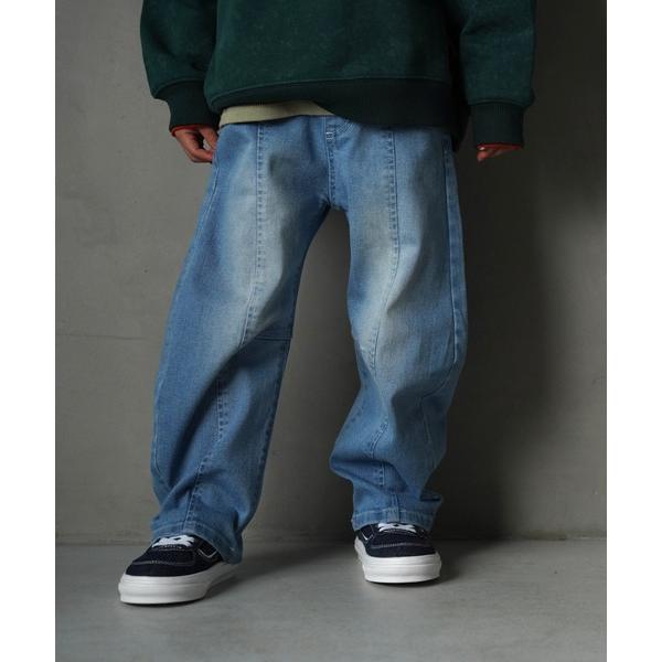 『タイムセール実施中』ZOZO問い合わせ番号:86007600ショップ:MAKE YOUR DAY，メイクユアデイブランド:MAKE YOUR DAY，メイクユアデイ商品名:カーブデニムパンツ■80〜140cmカテゴリ:パンツ>デニム...