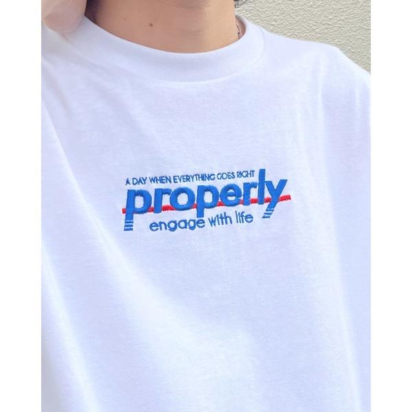 『タイムセール実施中』ZOZO問い合わせ番号:86008333ショップ:CERCA，チェルカブランド:MODISH GAZE，モディシュガゼ商品名:【MODISH GAZE】properly刺繍Tシャツ(CP)カテゴリ:トップス>Tシ...