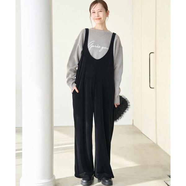 『タイムセール実施中』ZOZO問い合わせ番号:86010261ショップ:ROPE' PICNIC，ロぺピクニックブランド:ROPE' PICNIC，ロペピクニック商品名:ベロアロンパースカテゴリ:オールインワン・サロペット>つなぎ/オ...