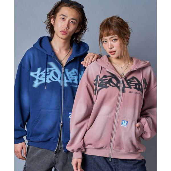 『タイムセール実施中』ZOZO問い合わせ番号:86010378ショップ:SEQUENZ，シークエンズブランド:SEQUENZ，シークエンズ，NAVAL，ナバル商品名:【お気に入り50，000人突破】/ スプレーブリーチ / ロゴプリントジッ...