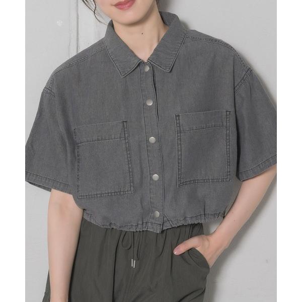 『セール実施中』ZOZO問い合わせ番号:86013163ショップ:RETRO GIRL，レトロガールブランド:RETRO GIRL，レトロガール商品名:ドロストデニムSHカテゴリ:トップス>シャツ/ブラウスブランド品番:RL45662...