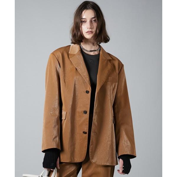 ZOZO問い合わせ番号:86080439ショップ:PRANK PROJECT，プランクプロジェクトブランド:PRANK PROJECT，プランクプロジェクト商品名:マルチファブリックフェイクレザージャケット / Multi Fabric F...