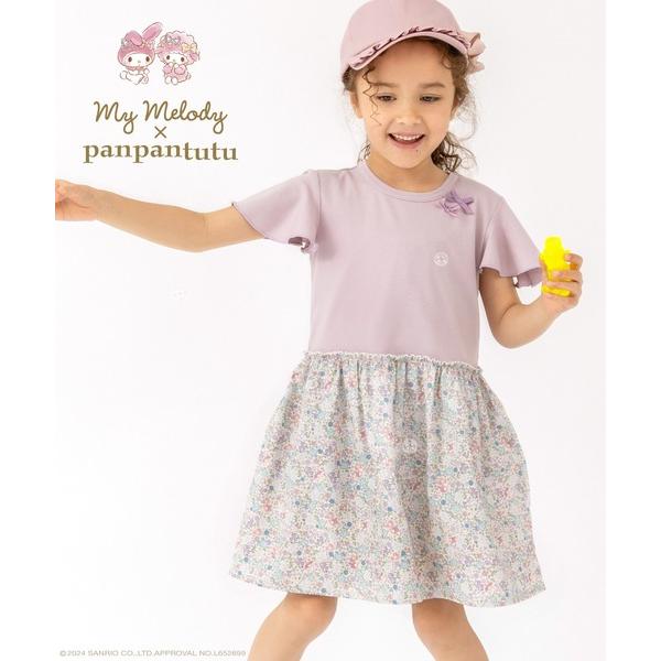 ZOZO問い合わせ番号:86110805ショップ:panpantutu，パンパンチュチュブランド:panpantutu，パンパンチュチュ商品名:【マイメロディ・シナモロール】フレアスリーブワンピース(110-140cm)カテゴリ:ワンピース...