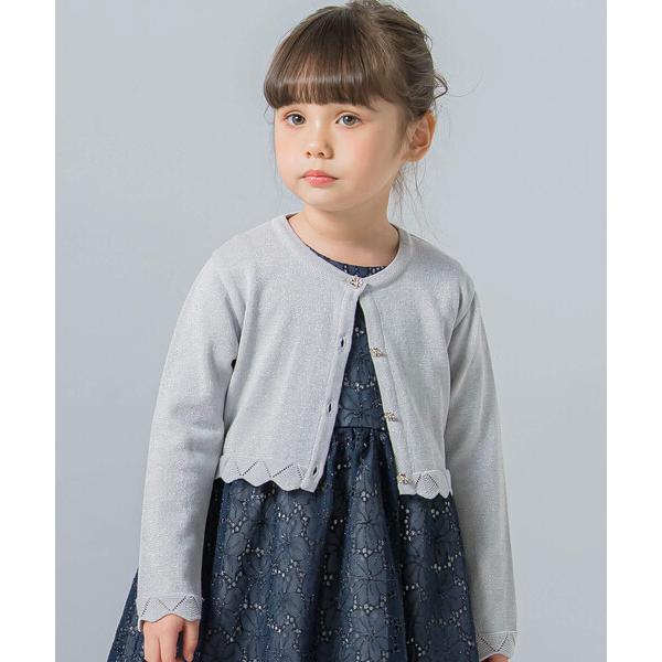 『タイムセール実施中』ZOZO問い合わせ番号:86143049ショップ:BEBE ONLINE STORE，ベベ オンラインストアブランド:Tartine et Chocolat，タルティーヌエショコラ商品名:【日本製】ラメセーターボレロカ...