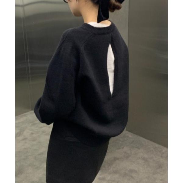 『タイムセール実施中』ZOZO問い合わせ番号:86143610ショップ:Ulysses，ユリシスブランド:LAFFMO，ラフモ商品名:バックオープンニットカテゴリ:トップス>ニット/セーターブランド品番:LAS24W004素材:アクリ...