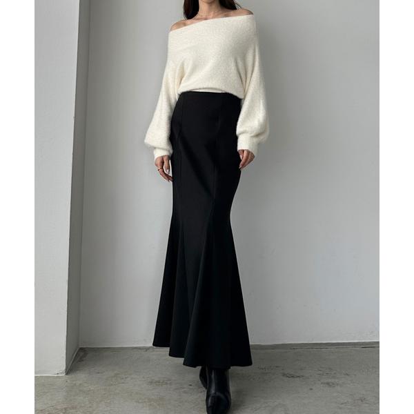 『タイムセール実施中』ZOZO問い合わせ番号:86143725ショップ:JUNOAH，ジュノアブランド:Louere，ルエレ商品名:【選べる2素材 ヘリンボーン/もっちり生地】ハイウエストフレアマーメイドスカートカテゴリ:スカート>ス...