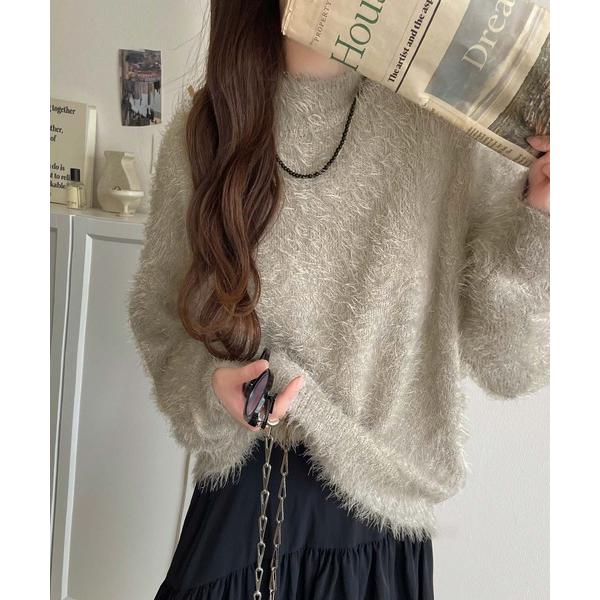 『タイムセール実施中』ZOZO問い合わせ番号:86144125ショップ:Classical Elf，クラシカルエルフブランド:classicalelf，クラシカルエルフ商品名:大人の極上シンプルスタイル。もちもちシャギーモックネックプルオー...