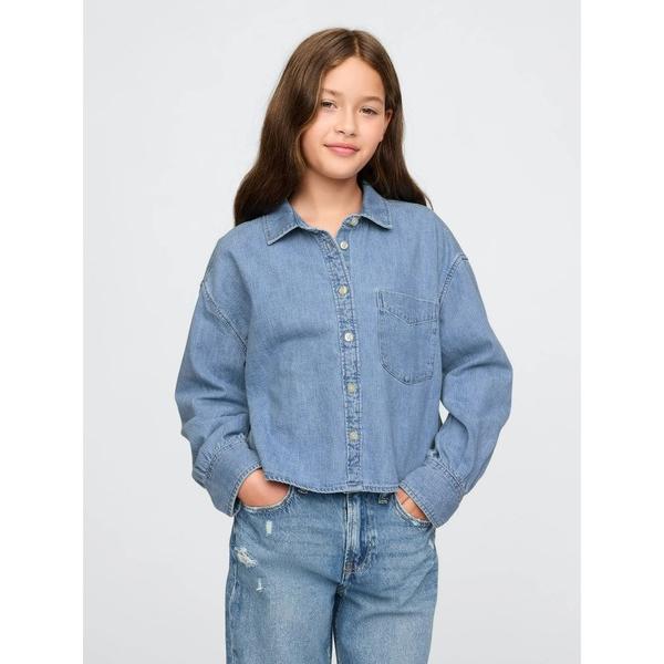 『セール実施中』ZOZO問い合わせ番号:86145300ショップ:GAP，ギャップブランド:GAP，ギャップ商品名:オーバーサイズ デニムシャツ (キッズ)カテゴリ:トップス>シャツ/ブラウスブランド品番:516387素材:コットン1...