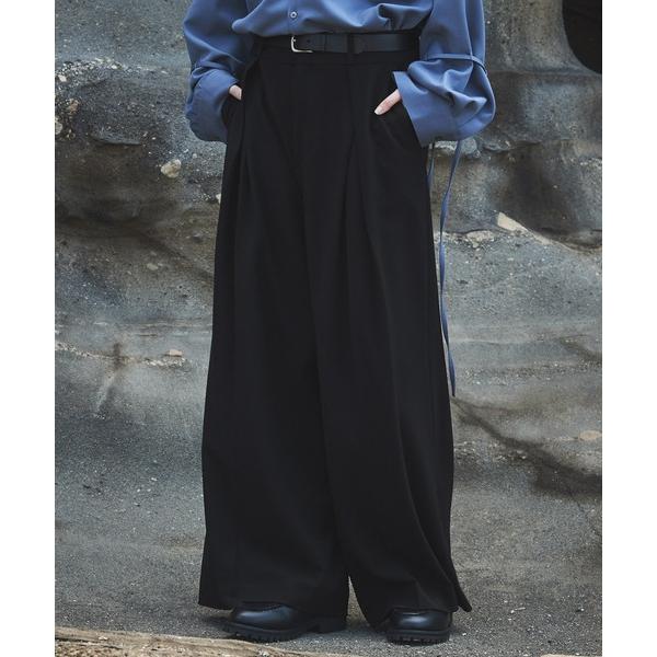 『タイムセール実施中』ZOZO問い合わせ番号:86180612ショップ:EMMA CLOTHES，エマ クローズブランド:VELNUS，ベルナス商品名:【VELNUS】Double tuck design wide flare slacks...