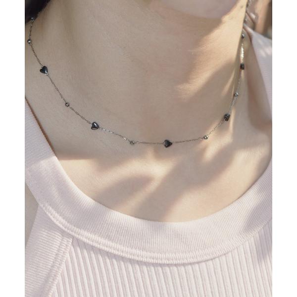 ZOZO問い合わせ番号:86246667ショップ:ISOOK，アイスーブランド:Reurie'，レウリィ，ISOOK，アイスー商品名:【ZOZO限定】ポイントハートネックレス／ チョーカー チェーン シルバー 銀 ガーリー 大人カジュアル ...