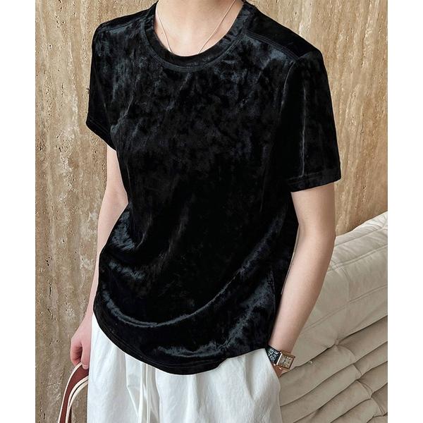 ZOZO問い合わせ番号:86247786ショップ:OSYAREVO，オシャレボブランド:OSYAREVO，オシャレボ商品名:ベロア Tシャツカテゴリ:トップス>Tシャツ/カットソーブランド品番:osss2575素材:ポリエステル95%...