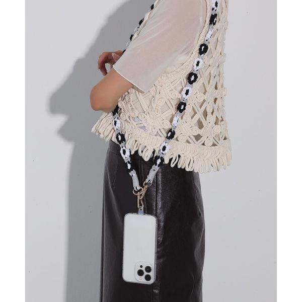 『セール実施中』ZOZO問い合わせ番号:86279716ショップ:Kana，カナブランド:Monocoro toppi，モノコロトッピ商品名:もこもこフラワー スマホショルダー ストラップカテゴリ:PC・スマホグッズ/家電>スマホグッ...