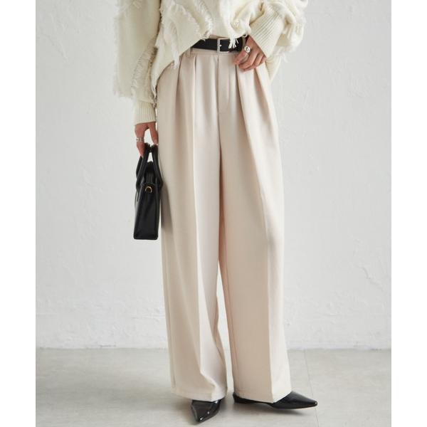 『タイムセール実施中』ZOZO問い合わせ番号:86281921ショップ:RANAN，ラナンブランド:RANAN，ラナン商品名:[低身長/高身長/大きいサイズ有]ウール調センタープレスタックワイドパンツカテゴリ:パンツ>その他パンツブラ...
