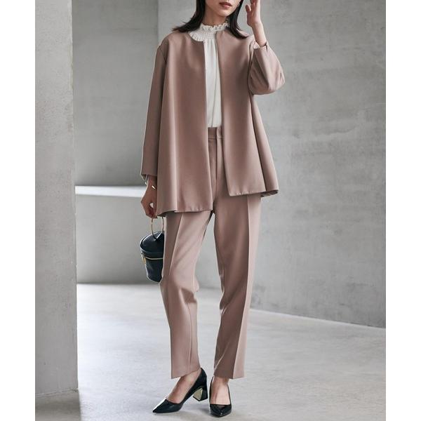 『タイムセール実施中』ZOZO問い合わせ番号:86281944ショップ:RANAN，ラナンブランド:RANAN，ラナン商品名:【２点セット】ノーカラーAラインジャケット・テーパードパンツ セットアップカテゴリ:フォーマルスーツ/小物>...