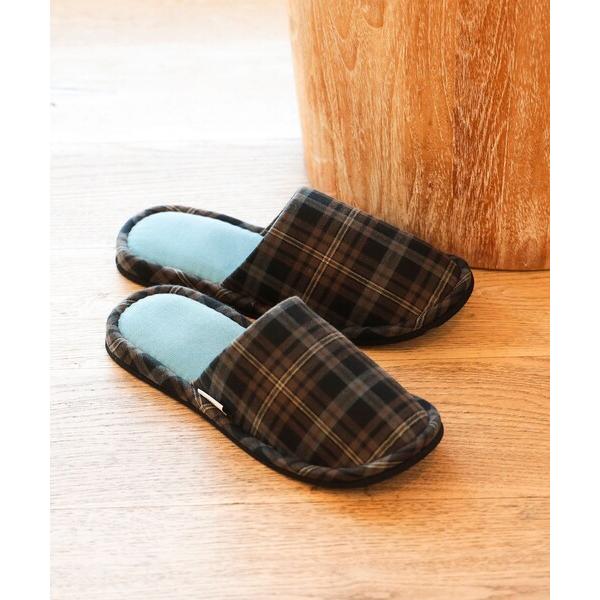 ZOZO問い合わせ番号:86313803ショップ:BEAMS MEN，ビームス メンブランド:BEAMS JAPAN，ビームス　ジャパン，BEAMS，ビームス商品名:チェック スリッパカテゴリ:インテリア>ルームシューズ/スリッパブラ...