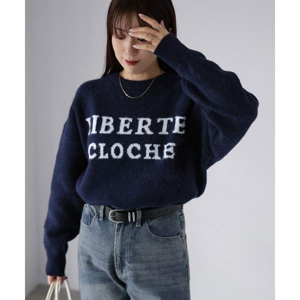 『セール実施中』ZOZO問い合わせ番号:86314147ショップ:Bonjour Sagan，ボンジュールサガンブランド:Riberry，リベリー，Bonjour Sagan，ボンジュールサガン商品名:ロゴジャガードニットカテゴリ:トップス...