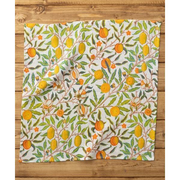 『タイムセール実施中』ZOZO問い合わせ番号:86315468ショップ:ABBEY MARKET，アビーマーケットブランド:Jubilee，ジュビリー商品名:ウィリアムモリス柄 大きめ リネンハンカチカテゴリ:財布/小物>ハンカチ/ハ...