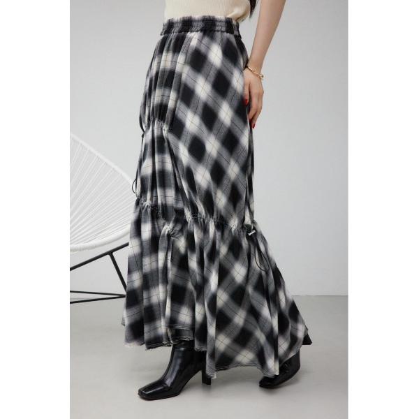 『セール実施中』ZOZO問い合わせ番号:86350385ショップ:AZUL BY MOUSSY，アズールバイマウジーブランド:AZUL BY MOUSSY，アズールバイマウジー商品名:チェックボリュームスカートカテゴリ:スカート>スカ...