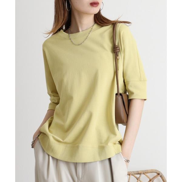 『タイムセール実施中』ZOZO問い合わせ番号:86352019ショップ:FUNALIVE，ファンアライブブランド:myke，ミーカ，FUNALIVE，ファンアライブ商品名:myke ミニ裏毛袖リブ5分袖ゆったりプルオーバーカテゴリ:トップス...