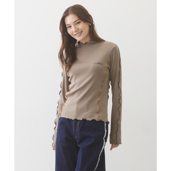 『セール実施中』ZOZO問い合わせ番号:86414377ショップ:MILKFED.，ミルクフェドブランド:MILKFED.，ミルクフェド商品名:OVERLOCK STITCHED TOPカテゴリ:トップス>Tシャツ/カットソーブランド...