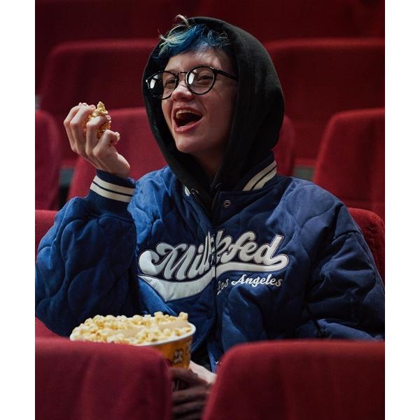 『タイムセール実施中』ZOZO問い合わせ番号:86414390ショップ:MILKFED.，ミルクフェドブランド:MILKFED.，ミルクフェド商品名:LOGO PATCH QUILTED JACKETカテゴリ:ジャケット/アウター>ス...