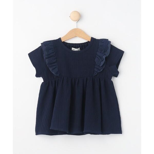 ZOZO問い合わせ番号:86415266ショップ:SHOO・LA・RUE，シューラルーブランド:SHOO・LA・RUE，シューラルー商品名:【110-140cm/セットアップ可】楊柳フリルトップスカテゴリ:トップス>シャツ/ブラウスブ...