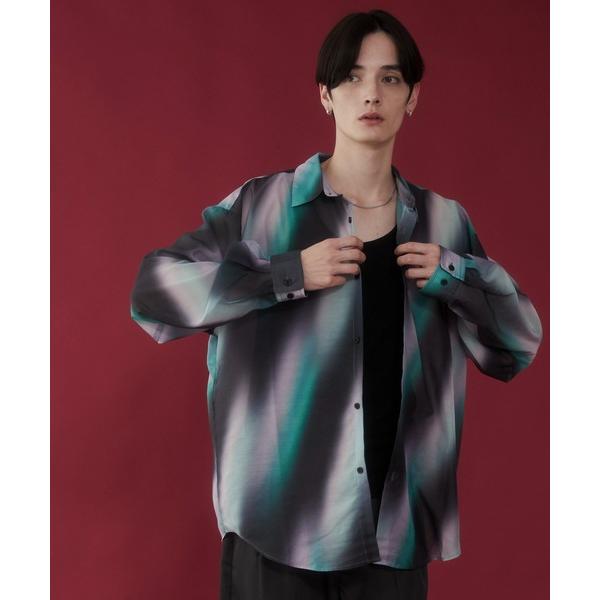 『タイムセール実施中』ZOZO問い合わせ番号:86415770ショップ:WEGO，ウィゴーブランド:LUCY，ルーシー，WEGO，ウィゴー商品名:LUCY/シアーパターンBIGシャツカテゴリ:トップス>シャツ/ブラウスブランド品番:L...