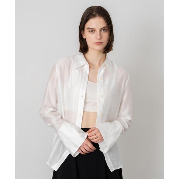 ZOZO問い合わせ番号:86449537ショップ:CREO STORE，クレオストアブランド:Formeque，フォルミーク商品名:【Formeque】フロントスリットシアーシャツカテゴリ:トップス>シャツ/ブラウスブランド品番:24...