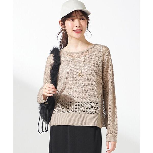 『セール実施中』ZOZO問い合わせ番号:86450673ショップ:L size ONWARD（大きいサイズ），エルサイズ　オンワードブランド:ANY SIS，エニィスィス商品名:【2SET】メッシュニット セットカテゴリ:トップス>ニ...