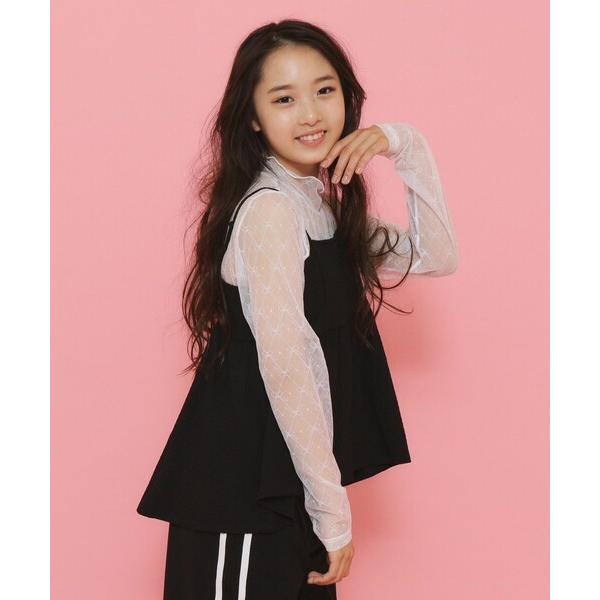 『タイムセール実施中』ZOZO問い合わせ番号:86453614ショップ:PINK-latte，ピンク ラテブランド:PINK-latte，ピンクラテ商品名:【セットアイテム】リボンシアートップス＋キャミソールセットカテゴリ:トップス>...