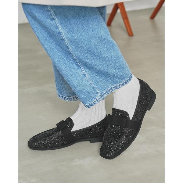 『タイムセール実施中』ZOZO問い合わせ番号:86487497ショップ:Emma Francis，エマ フランシスブランド:Emma Francis，エマフランシス商品名:スクエアトゥ リボン フラット ローファーカテゴリ:シューズ>...