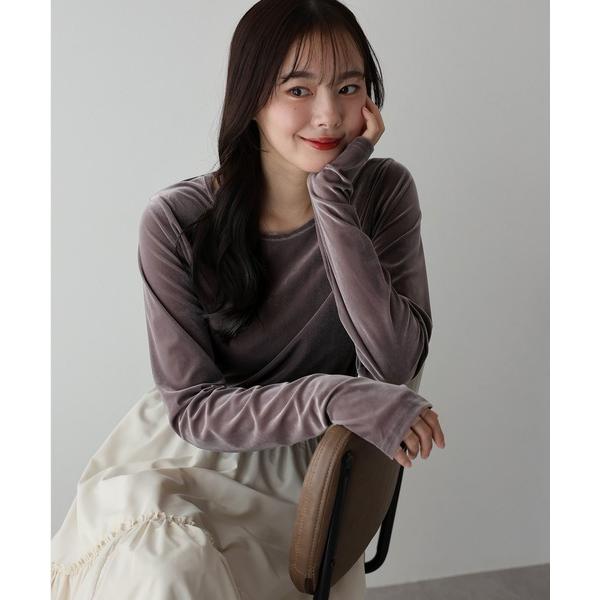 『タイムセール実施中』ZOZO問い合わせ番号:86487652ショップ:BLUEEAST，ブルーイーストブランド:BLUEEAST，ブルーイースト商品名:ベロアクルーネックカットソーカテゴリ:トップス>Tシャツ/カットソーブランド品番...