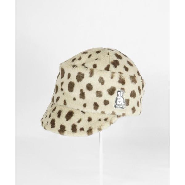 『セール実施中』ZOZO問い合わせ番号:86551507ショップ:BIKI JAPAN，ビキジャパンブランド:archivio，アルチビオ商品名:＜LADIES＞ダルメシアン柄ファーキャップ【2024年秋冬】カテゴリ:帽子>キャップブ...