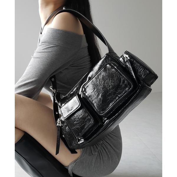 ZOZO問い合わせ番号:86551835ショップ:me+em select，ミームセレクトブランド:me+em select，ミームセレクト商品名:【 ３color 】４アウトポケットヴィンテージスクエアショルダーバッグ ／ 4 outpo...