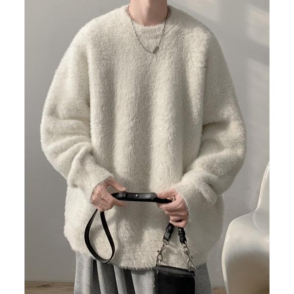 『タイムセール実施中』ZOZO問い合わせ番号:86583457ショップ:BUFFALO BOBS，バッファローボブズブランド:NEW GENTLEMAN，ニュージェントルマン商品名:スティンキー シャギー クルーネック オーバーサイズニット...