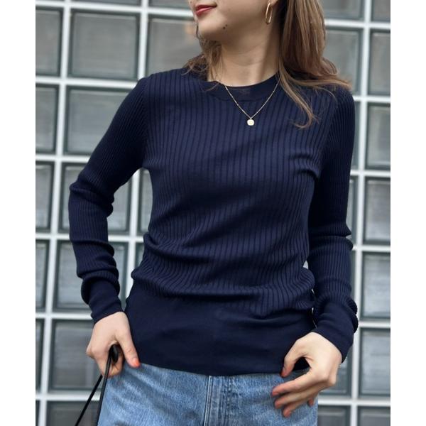 『セール実施中』ZOZO問い合わせ番号:86584036ショップ:Rouge vif la cle，ルージュ・ヴィフ ラクレブランド:Rouge vif，ルージュヴィフ商品名:シルク混ワイドリブプルオーバーニットカテゴリ:トップス>ニ...