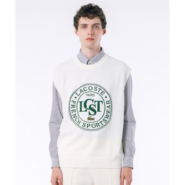 『セール実施中』ZOZO問い合わせ番号:86586696ショップ:LACOSTE，ラコステブランド:LACOSTE，ラコステ商品名:ナイロン×コットンジャカードニットベストカテゴリ:トップス>ベストブランド品番:AH9360-99素材...