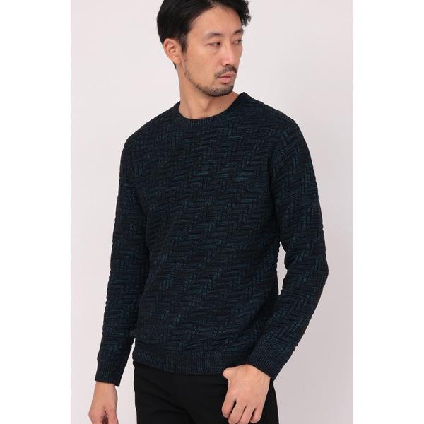 『セール実施中』ZOZO問い合わせ番号:86587956ショップ:TORNADO MART，トルネードマートブランド:HIGH STREET，ハイストリート商品名:HIGH STREET∴バイアスリンクスモールクルーネックニットカテゴリ:ト...