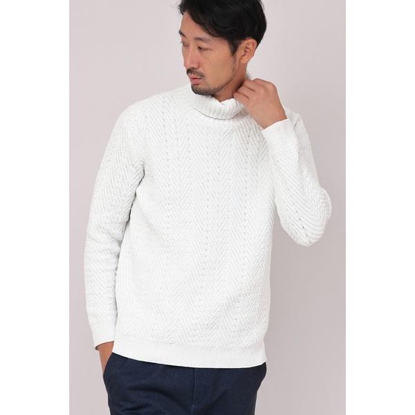 『セール実施中』ZOZO問い合わせ番号:86587957ショップ:TORNADO MART，トルネードマートブランド:HIGH STREET，ハイストリート商品名:HIGH STREET∴ランダムへリンボンモールタートルネックカテゴリ:トッ...