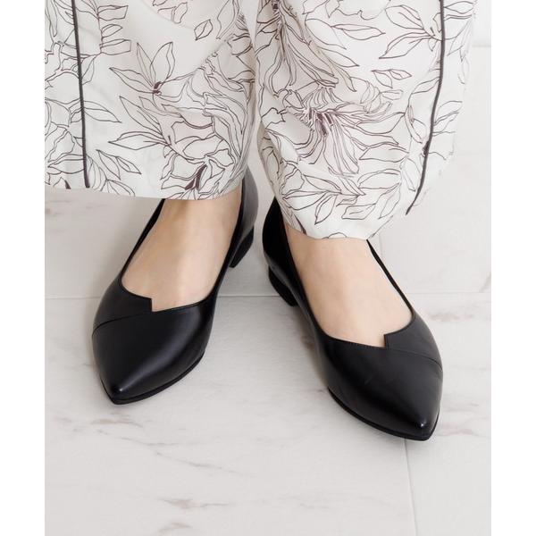 『タイムセール実施中』ZOZO問い合わせ番号:86588053ショップ:HIMIKO，ヒミコブランド:HIMIKO，ヒミコ，卑弥呼，ヒミコ商品名:【Made in Japan】アシンメトリーVカットフラットパンプス/641316カテゴリ:シ...